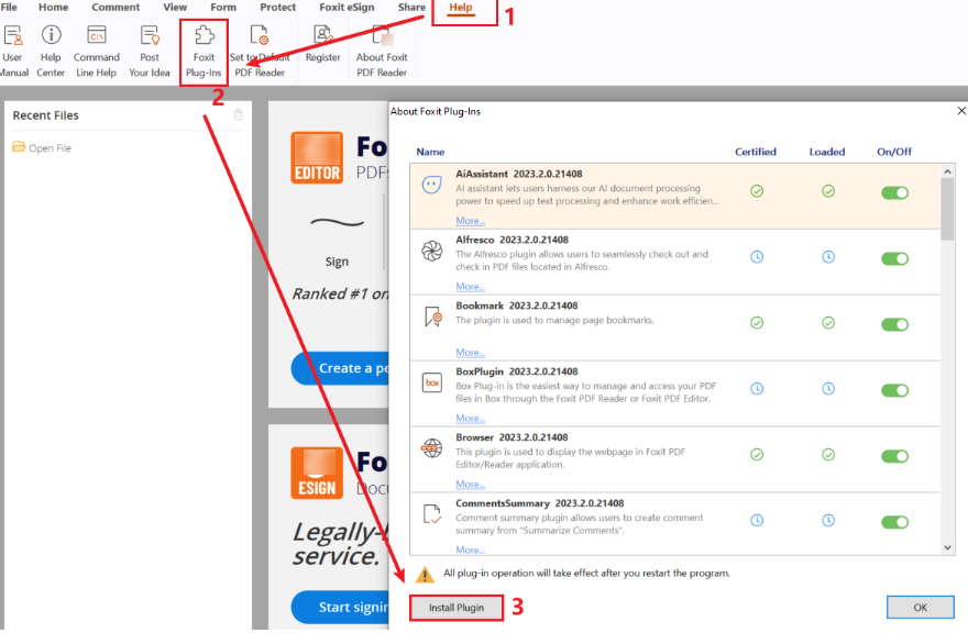 Comment installer le fichier .FZIP pour Foxit PDF Reader