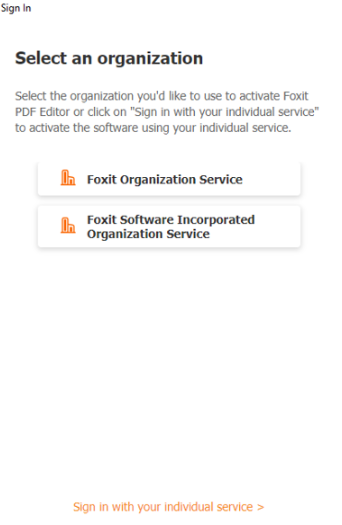How to Activate With SSO Sign In
