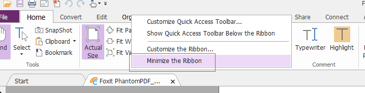 How to stop ribbon toolbar from auto hiding?