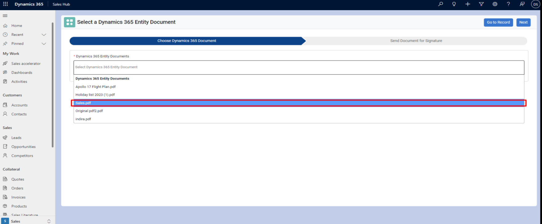 Get Started Foxit eSign for Microsoft Dynamics 365