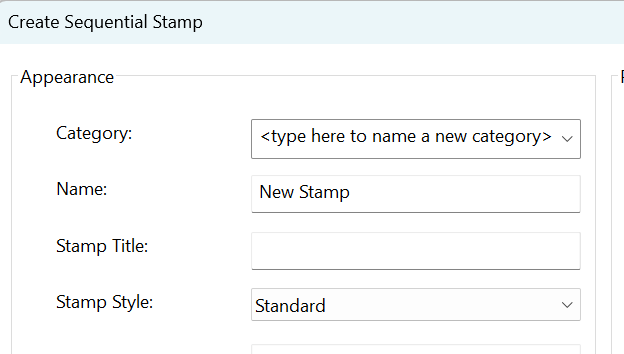 Creating a Sequential Stamp